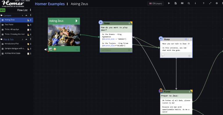 Homer - The Story Flow Editor